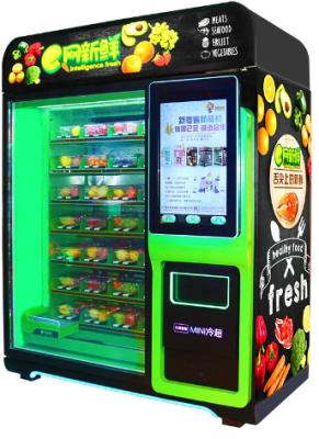 China fresh fruits and vegetables sala vending machine single-cabinet commercial selling for sale