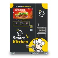 China Hot And Cold Fresh Meal Hamburger Vending Machine Automatic Floor Standing for sale