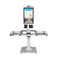 China Self Service Ordering Payment Kiosk Pos System Cashier Cash Acceptor Machine for sale