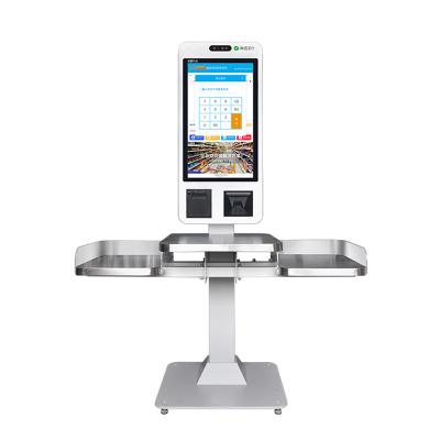 China Self Service Ordering Payment Kiosk Pos System Cashier Cash Acceptor Machine for sale