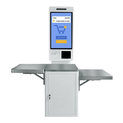 China Self Service Check Out Kiosk Payment POS Machine For Supermarket for sale