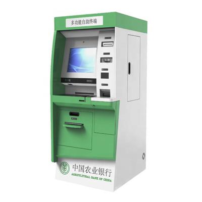 China Bill Payment Kiosk With Card Reader And Cash Dispenser ATM Machine for sale