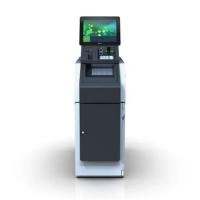 China Compact Footprint Cash Deposit Machine 17 Inch Touch Screen Cash Dispenser Kiosk for sale
