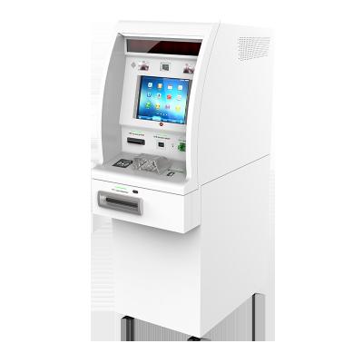 China Touch Screen Cash Acceptor ATM Machine Cash Deposit Dispenser Machine for sale