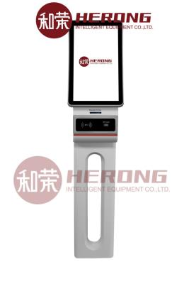 China 23.6 Inch Touch Screen Self Service Cashless Kiosk Machine with Modular Design and Facial Recognition Camera for sale