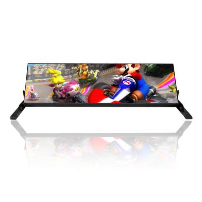 China 2500cd Brightness Taxi LED Advertising Sign P2.6 P5.2 Full Color Transparent Car Screen for sale
