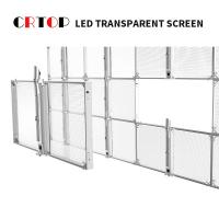 China Refresh Rate 3840HZ Transparent Glass LED Screen For Shopping Mall for sale