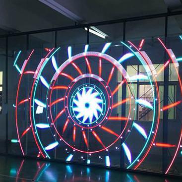 China Refresh Rate 3840HZ Transparent Glass LED Screen For Shopping Mall for sale