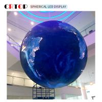 China P3mm 1.5m Diameter Creative Spherical LED Display Screen Magnetic Attraction 360 Degree View for sale