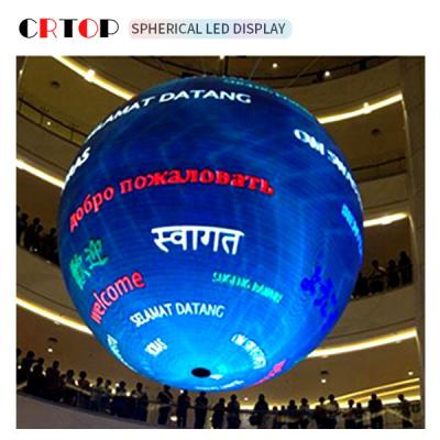 China P3mm 800cd Spherical LED Display Screen 1m Diameter Creative Shape for sale