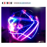 China P3mm 1m Diameter LED Sphere Display 360° View Magnetic Attraction 600cd for sale