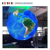 China P3mm 1m Diameter LED Sphere Display 360° View Magnetic Attraction 600cd for sale