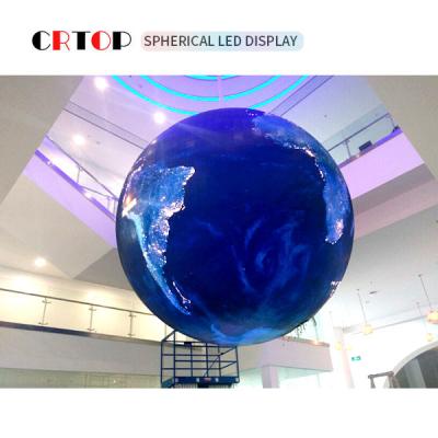 China P4mm 1500cd 2.5m Diameter LED Ball Display Spherical Full Color for sale
