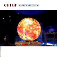 China P4mm 2.5m Diameter Spherical LED Ball Screen 14bit Grayscale 1500cd 360 Degree View for sale