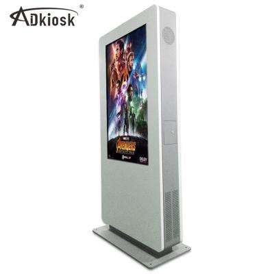 China Ip65 Waterproof Outdoor Digital Signage Kiosk Display Vertical 55Inch 1500 nits for sale