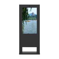 China Black LCD 43Inch Android Advertising Player IP65 Floor Stand Digital Signage for sale