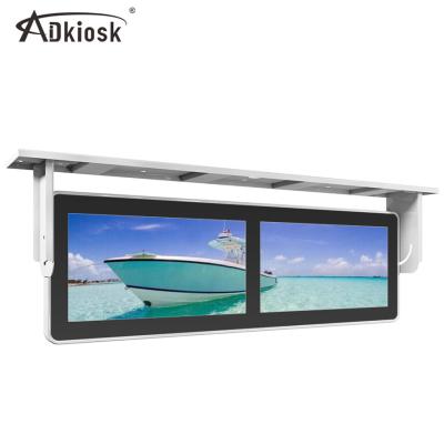 China Ceiling Mounted Bus Advertising Player / Double LCD Screen 18.5Inch 220V for sale