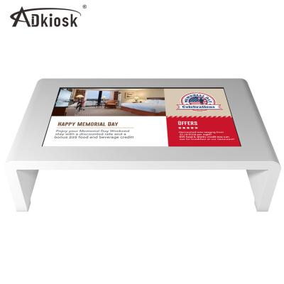 China White Smart Interactive Touch Screen Table 60HZ 55inch Infrared TFT Type for sale