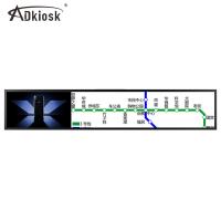 China Shelf Edge Stretched LCD Display Signage 30Inch 32W Slim Wall Mounted 3000:1 for sale