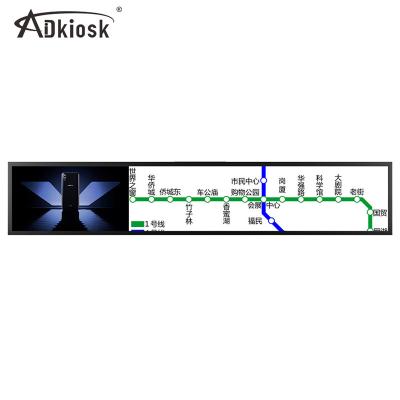 China Shelf Edge Stretched LCD Display Signage 30Inch 32W Slim Wall Mounted 3000:1 for sale
