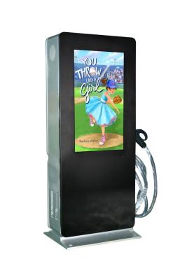 China 32 Inch Digital Touch Screen Display 6mm Glass With Backlit Power Outdoor Digital Totem for sale