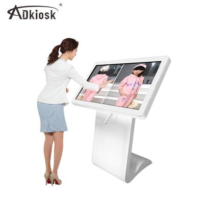 China TFT Interactive Touch Screen Kiosk Transparency LED Screen Totem for sale