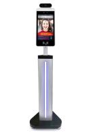 China 7 Inch Screen floor standing Face Recognition Terminal Infrared Thermometer Scanner for sale