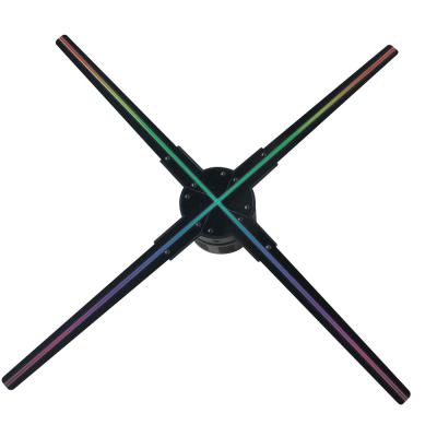 China 70cm 16GB SD Card TF Card 3D Hologram Fan Display LED Advertising Projector Digital Fan for sale