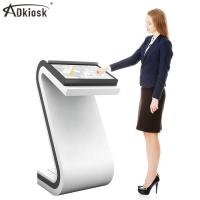 China interactive touch screen kiosk  Z-type high-definition horizontal floor type all-in-one display factory directly for sale
