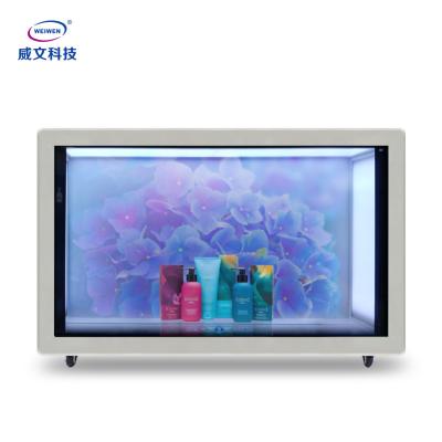 China LCD Transparent Showcase Floor Standing Android Advertising Digital Signage Display for sale
