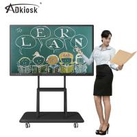 China 400cd/m2 Wall Mountable Touch Screen 65 75 86 Inch UHD TFT for sale