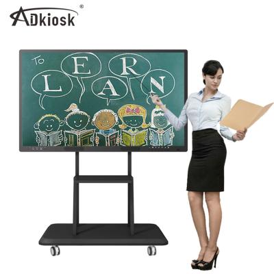 China 400cd/m2 Wall Mountable Touch Screen 65 75 86 Inch UHD TFT for sale