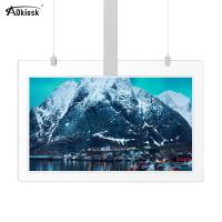 China Super Slim Floor Standing Digital Signage OLED Two Sided Display Transparent 43Inch for sale