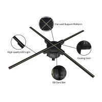 China 3D Hologram Fan Display Holographic Light Air Projector Fan For Digital Advertising for sale
