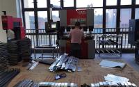 China Laser Cutting Sheet Metal Frame 0.01mm Tolerence Blanking Link for sale