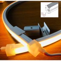 China Flexible LED Neon Light 24V 10x10mm IP67 Waterproof 3000K Warm White Strip Linear Lighting for sale