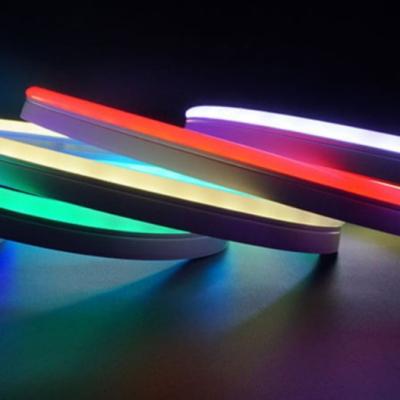 China 1616 LED Neon Flex Light Silicone Strip 24V 9W RGBW 6500K IP68 Bendable for sale