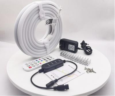 China RGBW Neon LED Strip Light 5m 12V 10W/m Silicone IP65 Flexible Rope Light for sale