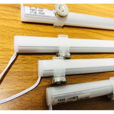 China 24V LED Cabinet Strip Light 4000K Glass Shelf Bar Brackets 120 LEDs per Meter for sale