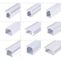 China Ultra Thin Extruded LED Aluminum Profile U Shape V Shape 1M 2M Custom Length for sale