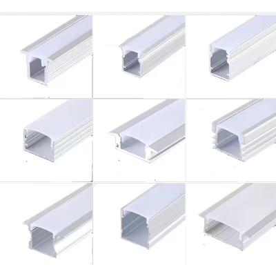 China Ultra Thin Extruded LED Aluminum Profile U Shape V Shape 1M 2M Custom Length for sale