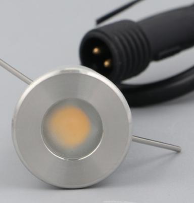 China IP68 LED Underground Lamp 1W 12V 24V Outdoor Steel Round Recessed Ground Light for sale