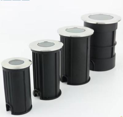 China LED Underground Light 1W IP68 Steel Inground Uplight 3000K 4000K 6500K 12V 24V for sale