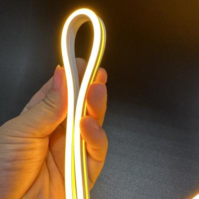 China Dual Color 12V 24V Dimmable Silicone LED Neon Strip Light IP65 5m 60LEDs/m for sale