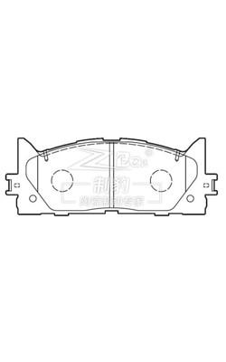 China Toyota Camry 2.0L/2.4L Ceramic Toyota Camry Front Brakes Replacement D1293/D1222 04465-06080 for sale