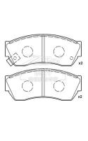 China Suzuki Swift, Ceramic Brake Pad, D451, 55200-61880, F for sale
