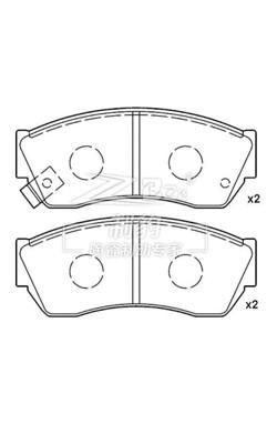 China Suzuki Swift, Ceramic Brake Pad, D451, 55200-61880, F for sale