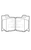 China Lexus LS460 Ceramic Brake Pad D1282 , Advics Braking System OEM 04465-0W110 for sale
