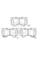 China Toyota Land Cruiser 5700/Land Cruiser Front Ceramic Brake Pads 04465-60280 for sale