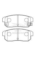 China Nissan CEFIRO A33 Rear Ceramic Brake Pads D900 , 44060-4U092 for sale